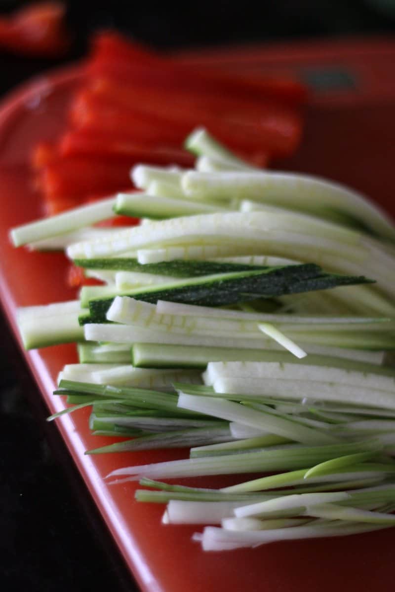 Beef & vegetable roll-ups with balsamic glaze made a little simpler ...