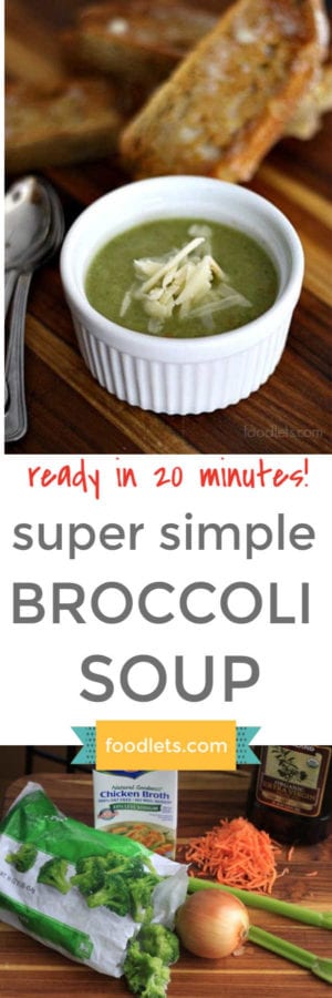 Amazingly Quick & Easy Broccoli Soup that Starts with a Bag of Frozen ...