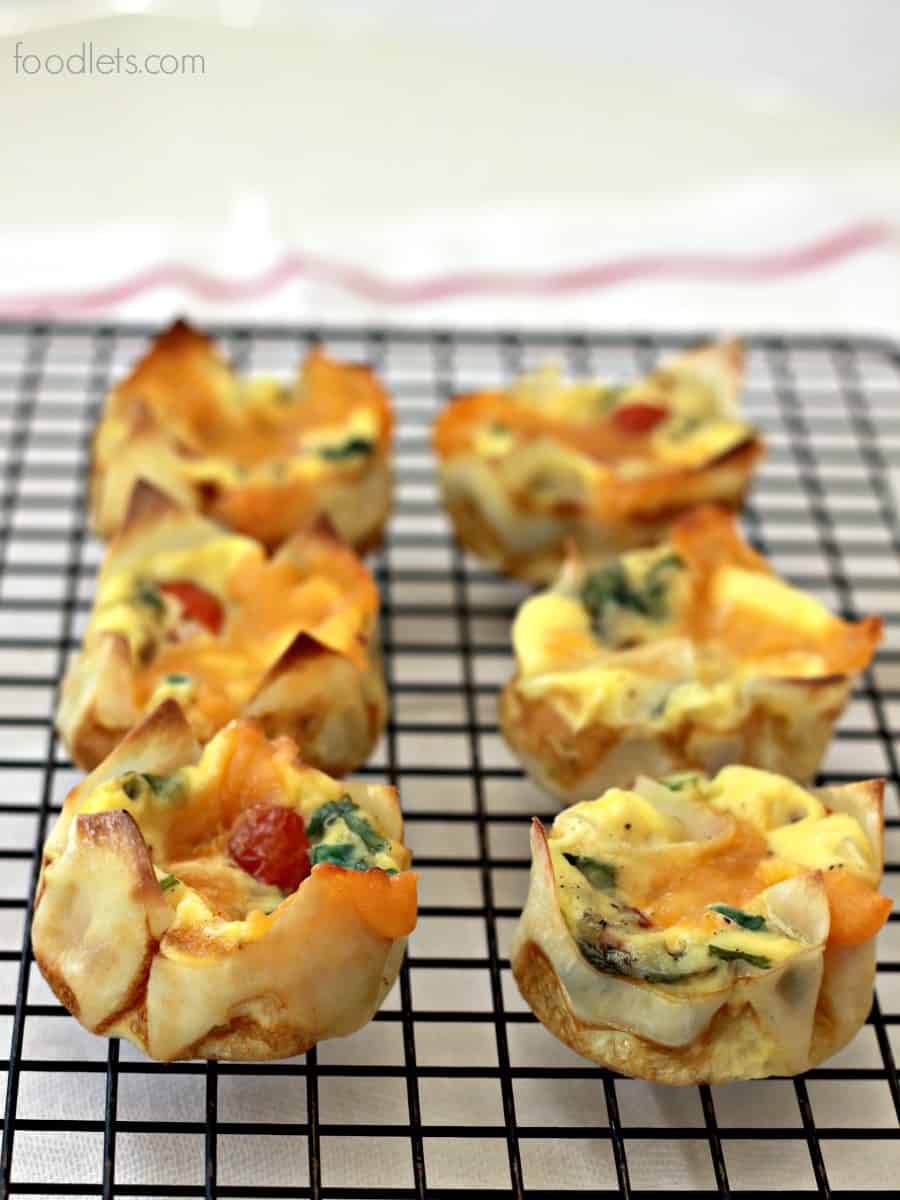 These Quiche Cups with Tomatoes, Cheese & Spinach are a hit for Dinner ...