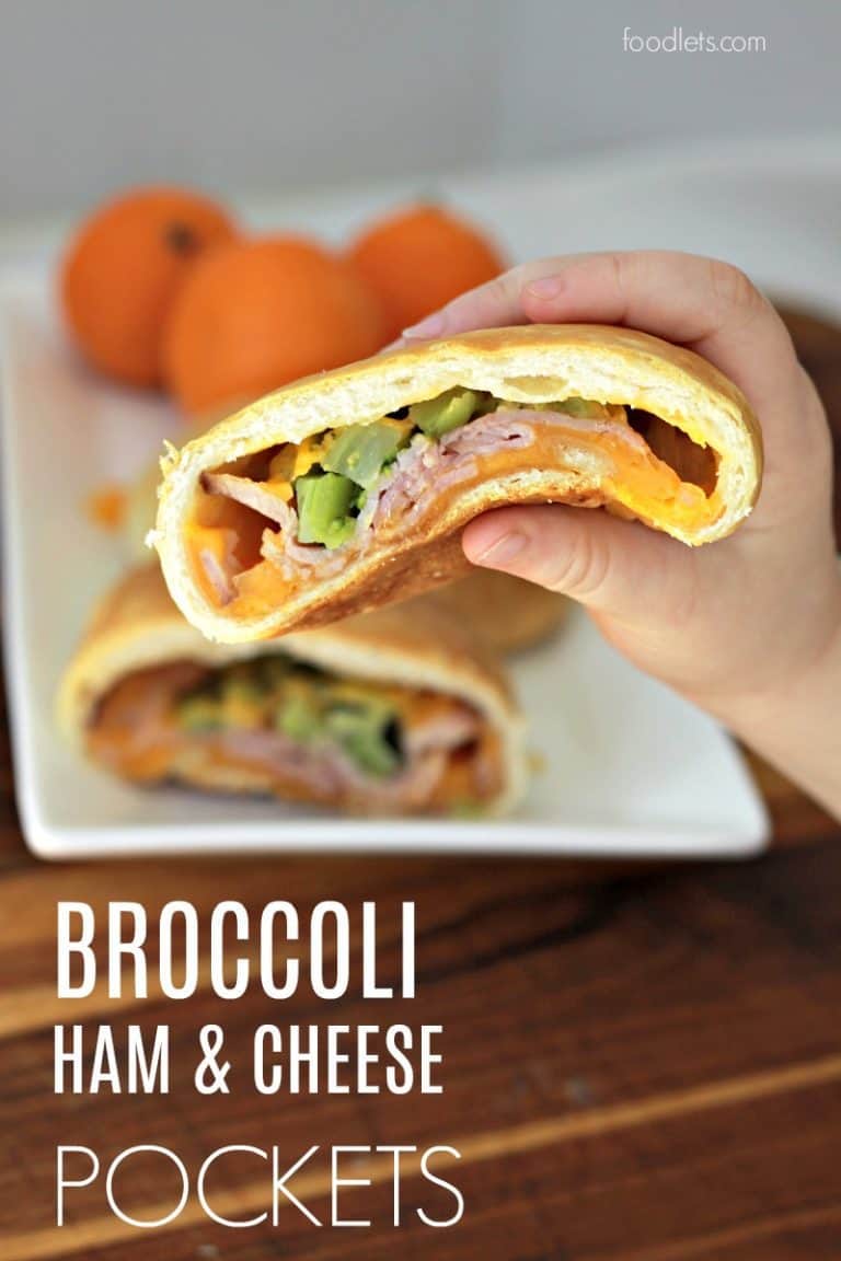 Make-Ahead Broccoli, Ham & Cheese Pockets - Foodlets