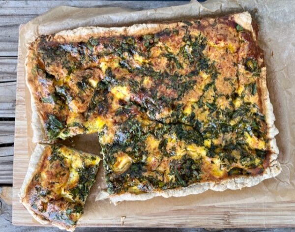Sheet Pan Quiche with Homemade Crust - Foodlets